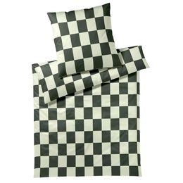 Bettw&auml;sche Elegante, gr&uuml;n, Mako-Satin, Obermaterial: 100% Baumwolle, Bettw&auml;sche, "Plenty", angenehmes Hautgef&uuml;hl