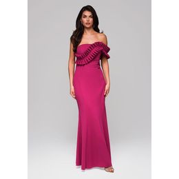 Ombre Abendkleid 'Felisia' Damen Gr&ouml;&szlig;e 42 dunkelpink Winterkleid