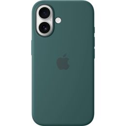 Apple Smartphone-H&uuml;lle "iPhone 16 Silikon Case mit MagSafe", iPhone 16, gr&uuml;n, H&uuml;llen