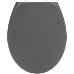 WC-Sitz Wenko, B:37,5cm L:44,5cm, grau, Duroplast, WC-Sitze, "Samos", Mit Absenkautomatik