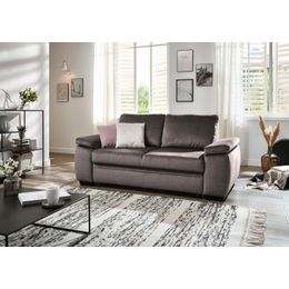 Schlafsofa DIE PLANBAR, B:196cm H:90cm T:100cm, grau, 100% Polyester, Jugendzimmer, Sofas, "MP-PD19021", mit L&auml;ngsschl&auml;ferfunktion 140x210 cm
