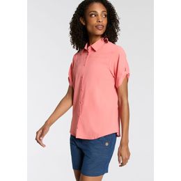 Killtec Damen Funktionsbluse "KOS 1 WMN WVN SHRT", rosa, Gr. 38, Obermaterial: 100% Polyester, Blusen