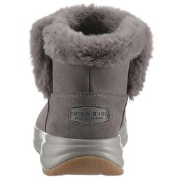 Skechers Damen Winterboots "ON-THE-GO STELLAR-COZY STEP", Gr. 37, grau, Veloursleder, Schuhe, Winterstiefel, Schn&uuml;rstiefel, Boots mit Warmfutter
