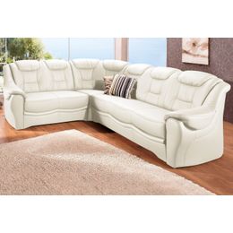 Sit & More Ecksofa SIT & MORE, B:265cm H:94cm T:215cm, wei&szlig;, PRIMABELLE-Microfaser (100% Polyester);SOFTLUX-Kunstleder;Luxus-NaturLEDER, Wohnzimmer, Sofas,
