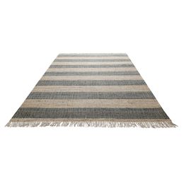 Teppich GREEN LOOOP, B:200cm H:4mm L:290cm, braun, Jute, Wohnzimmer, Teppiche, "Virgil", Naturfaser Teppich aus 80% Jute 20% Baumwolle, mit Fransen,