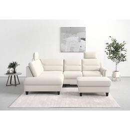 Sit & More Ecksofa SIT & MORE, B:251cm H:90cm T:187cm, beige, Wohnzimmer, Sofas, "Far&ouml; L-Form", inklusive Federkern, wahlweise mit Bettfunktion und Bettkasten