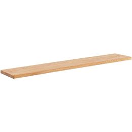 Wandboard MCA LIVING, B:110cm H:3cm T:20cm, beige, Holz teilmassiv, Regale, "Greno Steckboard", durchgehende Lamellen