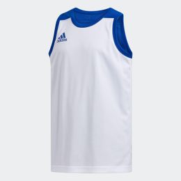 Jungen Basketballtrikot "3G SPEE REV JRS", blau, Gr. 116, adidas Performance, clean, Obermaterial: 100% Polyester, Trikots