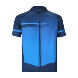 Endurance Jungen Radtrikot "Jillard", blau, Gr. 140, mehrfarbig, 100% Polyester, Trikots, mit funktionaler Quickdry-Technologie