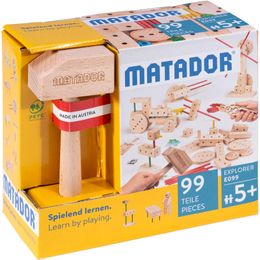 Matador Kinder Holzbaukasten "Matador Explorer E099"bunt, Holz, Spielbausteine