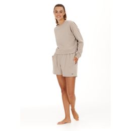 ENDURANCE ATHLECIA ATHLECIA Damen Shorts "Aya", grau, Gr. 46, unifarben, 65% Polyester, 35% Baumwolle, Hosen, mit atmungsaktiver Eigenschaft