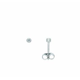 Adelia&acute;s ADELIA ́S Damen Paar Ohrh&auml;nger "Damen Edelstahl Ohrringe Ohrstecker mit Zirkonia &Oslash; 2,5 mm", Damen, Edelstahl, silber, Edelstahl, Ohrringe, mit