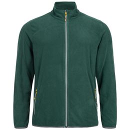 DEPROC Active Herren Fleecejacke "KIRKVALE II MEN", gr&uuml;n, Gr. 48, 100% Polyester, Jacken, weiche Fleecejacke in traditioneller Optik