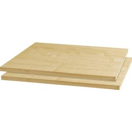 Einlegeboden Priess, B:44,2cm H:1,8cm T:43cm, beige, Holzwerkstoff, Einlegeb&ouml;den, 2-tlg. Set, Breite 44,2 cm
