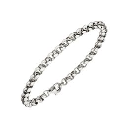Jobo Damen Silberarmband, 19cm, Silber 925 (Sterlingsilber), silber, Silber 925 (Sterlingsilber), Armb&auml;nder, Erbsarmband 925 Silber 19 cm