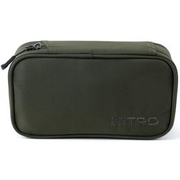 Nitro Kinder Federtasche "Pencil Case XL", gr&uuml;n, Polyester, Schreibger&auml;teetuis, Federm&auml;ppchen, Schlamperm&auml;ppchen, Faulenzer Box, Stifte Etui