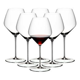 Rotweinglas "Pinot Noir / Nebbiolo Gl&auml;ser Veloce 763 ml 6er Set transparent", &Oslash; 11,3cm x 24,7cm, 763ml, 6 tlg., bunt, RIEDEL THE WINE GLASS COMPANY,