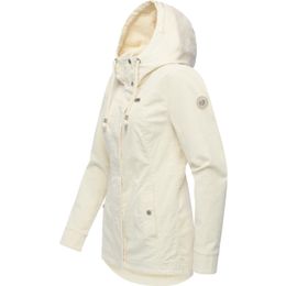 Ragwear Damen Cordjacke "Alvena Cordy YOUMODO"elfenbeinfarben, Gr. XXXL, Material: 98% Baumwolle, 2% Elasthan. Innenfutter: 100% Polyester, Jacken,