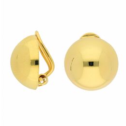 Adelia&acute;s ADELIA ́S Damen Paar Ohrclips "Damen Goldschmuck 1 Paar 333 Gold Ohrringe / Ohrclips &Oslash; 14 mm", Damen, Gold, gold, Gold, Ohrringe, 333 Gold Goldschmuck