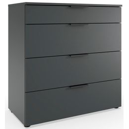 Schubkastenkommode wimex, B:81cm H:84cm T:41cm, grau, Spanplatte, Sideboards, "Level by fresh to go", 4 Schubladen mit soft-close Funktion, 81cm