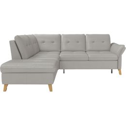 Sit & More Ecksofa SIT & MORE, B:250cm H:90cm T:226cm, grau, Wohnzimmer, Sofas, "G&ouml;teborg", inkl. Sitztiefenverstellung, wahlweise mit Bettfunktion & Bettkasten