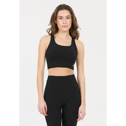 ENDURANCE ATHLECIA ATHLECIA Damen Sport-BH "Aideny", Gr. XXS, schwarz, 83% Nylon, 16% Elasthan, 1% Polyester, unifarben, BHs, in nahtlosem Design