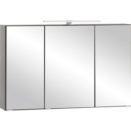 Spiegelschrank Welltime, B:100cm H:64cm T:20cm, grau, Badezimmer, Schr&auml;nke, "Lienz"