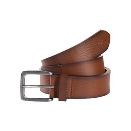 Tom Tailor Herren Lederg&uuml;rtel "TTSCOTT", braun, Gr. 110, unifarben, Rindsleder, G&uuml;rtel, 3,5 cm breit, Herreng&uuml;rtel, Jeans und Casual, bis Gr. 120