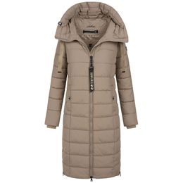 Navahoo Damen Winterjacke "Mondmaedchen", grau, Gr. S, Obermaterial: 100% Polyester; Innenseite: 100% Polyester, Jacken, Extra langer Schnitt mit