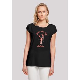 F4NT4STIC Damen T-Shirt "FRIENDS Lobster", schwarz, Gr. 5XL, Obermaterial: 100% Baumwolle, Shirts, Print