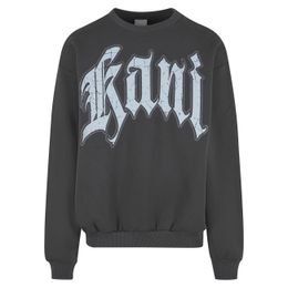 Karl Kani Herren Rundhalspullover "Karl Kani KK Kani Inside Out Crew"grau, Gr. S, mehrfarbig, 65% Baumwolle, 35% Polyester, Pullover