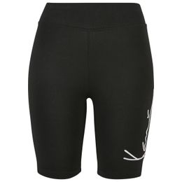 Karl Kani Damen Stoffhose "Karl Kani Damen SIGNATURE CYCLING SHORTS BLK"schwarz, Gr. XS, unifarben, 95% Baumwolle, 5% Elasthan, Hosen