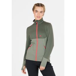 WHISTLER Damen Sweatjacke "Cloudmont", gr&uuml;n, Gr. 38, unifarben, 91% Polyester, 9% Elasthan, Sweatjacken, in atmungsaktiver Stretch-Qualit&auml;t