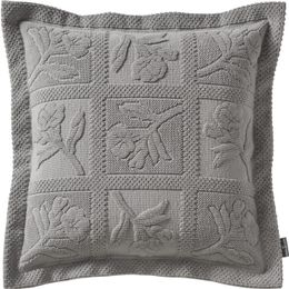 Kissenh&uuml;lle, B:50cm L:50cm, grau, Baumwolle, 100% Baumwolle, Kissenbez&uuml;ge