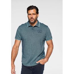 Arizona Herren Poloshirt, gr&uuml;n, Gr. M, kontrastfarbene Details, Piqu&eacute;, Obermaterial: 100% Baumwolle, Shirts, Kurzarm, mit Polokragen, mit