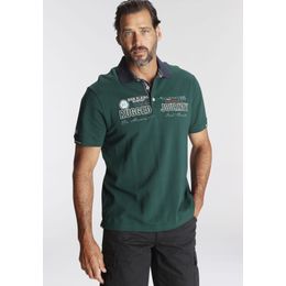 MAN'S WORLD MAN'S WORLD Herren Poloshirt, gr&uuml;n, Gr. S, bedruckt, Piqu&eacute;, Obermaterial: 100% Baumwolle. Gewebtes Material: 100% Baumwolle, Shirts, Kurzarm, mit