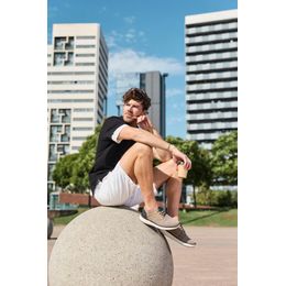 Rieker Herren Slip-On Sneaker, Gr. 40, beige, Lederimitat, Textil, Schuhe, Slipper, Halbschuh, Freizeitschuh, Sneaker zum Schlupfen