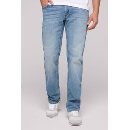 CAMP DAVID Herren Comfort-fit-Jeans, blau, Gr. 38, Abriebeffekte, Denim/Jeans, Material: 99% Baumwolle, 1% Elasthan, Zusatz: Enth&auml;lt nichttextile