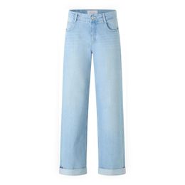 AENGELS Damen Bequeme Jeans "AENGELS Liz Tu Selvedge"bleached blau used, Gr. 36, unifarben, 99% Baumwolle, 1% Elasthan, Jeans