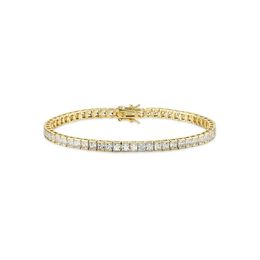 Bruno Banani Damen Armband "Schmuck Geschenk Silber 925 Armschmuck Armkette Tennisarmband Gold", 19, Silber 925 (Sterlingsilber), gold, Silber 925