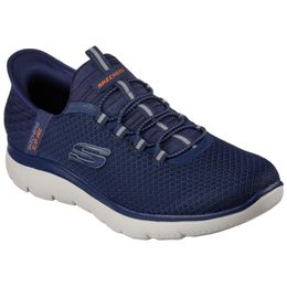 Skechers Herren Slip-On Sneaker "SUMMITS-HIGH RANGE", Gr. 39, blau, Textil, Schuhe, Freizeitschuh mit Slip Ins-Fersenpart f&uuml;r einen leichten Einstieg