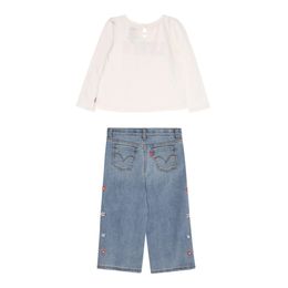Levi's Kids Set M&auml;dchen Gr&ouml;&szlig;e 98 blue denim / hellgelb / rot / wei&szlig;