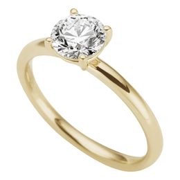 Firetti Damen Goldring "Schmuck Geschenk Gold 333 Vorsteckring Verlobung Solit&auml;r Lab Grown", 17, 1 VS = sehr kleine Einschl&uuml;sse, Diamanten Gelbgold
