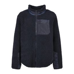 Urban Classics Herren Winterjacke "Urban Classics Herren Boys Sherpa Jacket"midnightnavy, Gr. 122, mehrfarbig, 100% Polyester, Jacken