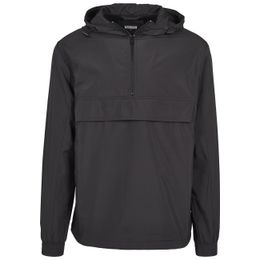 Urban Classics Herren Anorak "Urban Classics Herren Basic Pull Over Jacket", schwarz, Gr. 5XL, unifarben, 100% Polyester, M&auml;ntel
