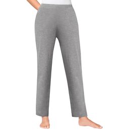 feel good Damen Jerseyhose, Gr. 44, schwarz, 95% Baumwolle, 5% Elasthan, Meliert:60% Baumwolle, 5% Elasthan, 35% Polyester, unifarben, Hosen