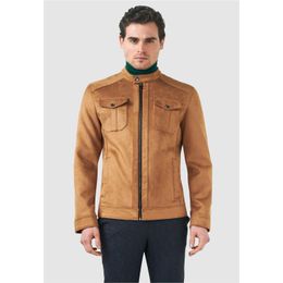 Pierre Cardin Herren Outdoorjacke, beige, Gr. M, unifarben, 100% Polyurethan, Jacken, Mit sch&ouml;nen Ziern&auml;hten
