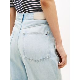 Tommy Hilfiger Damen Weite Jeans, blau, Gr. 31, unifarben, Denim/Jeans, Obermaterial: 100% Baumwolle, Jeans, mit 5-Pocket-Design