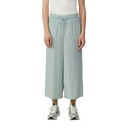 Culotte QS, Damen, Gr. 36, N-Gr, gr&uuml;n (lind gr&uuml;n), Web, Obermaterial: 100% Viskose, unifarben, weit kn&ouml;chelfrei, Hosen Culotte, Sommerhose mit elastischem Bund und Tunnelzug