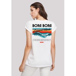 F4NT4STIC Damen T-Shirt "Bora Bora Leewards Island", wei&szlig;, Gr. XL, Obermaterial: 100% Baumwolle, Shirts, Premium Qualit&auml;t
